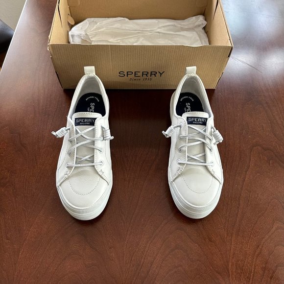 Sperry | Shoes | Womens Sperry Size 7 Leather Sneaker White Sts84423 ...